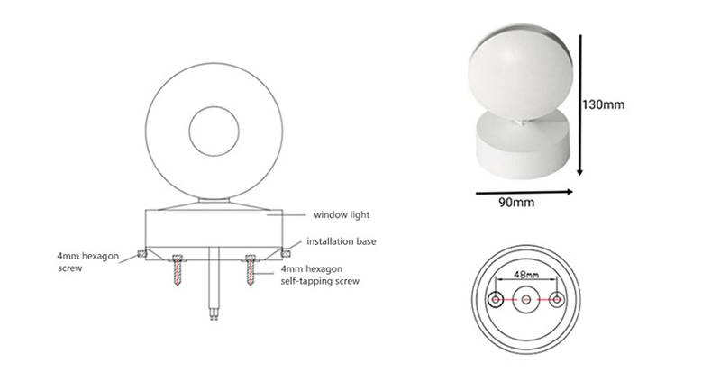 9W CREE LED Window Trick Light Garage Hallway Aisle Lighting IP65