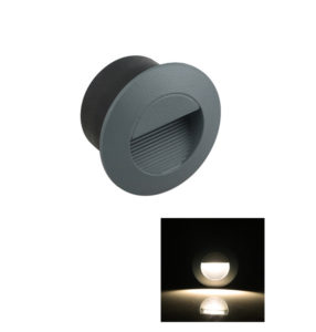 2W Round COB LED Staircase Step Light Ramp Wall Lamp IP65 Φ83mm