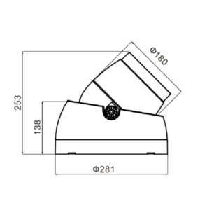 36W 2700K-6000K 36W 48W color changing LED Uplighter Floodlight IP66