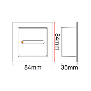 3W COB LED Staircase Step Light Ramp Wall Light Spot Beam IP65