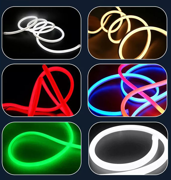 360 degrees emitting Round LED Flexible Neon Light Building Advertising