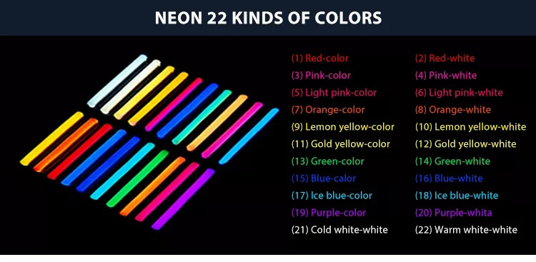 Standard or Customized LED Neon Light Sign Font Advertising Home Bar