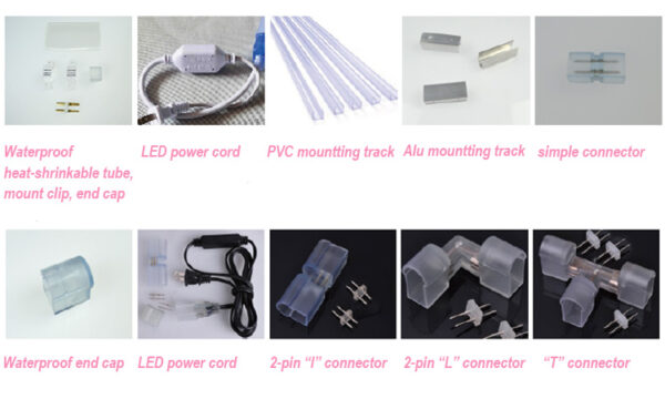 Mini Flat LED Flexible Neon Light 160˚ Linear Lighting