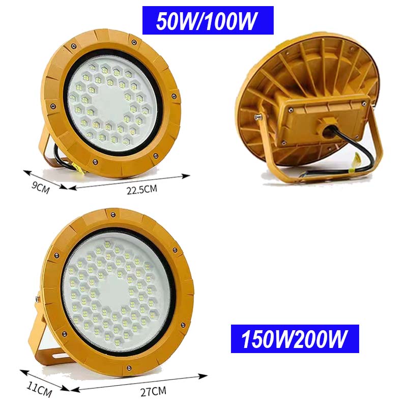 50W - 400W LED Explosion-proof Floodlight for Gas Station Tunnel IP65