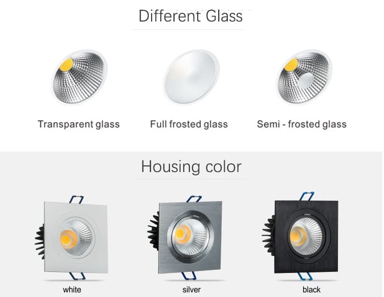 24W 45W Rectangular LED Recessed Downlight Ceiling Light Dimmable